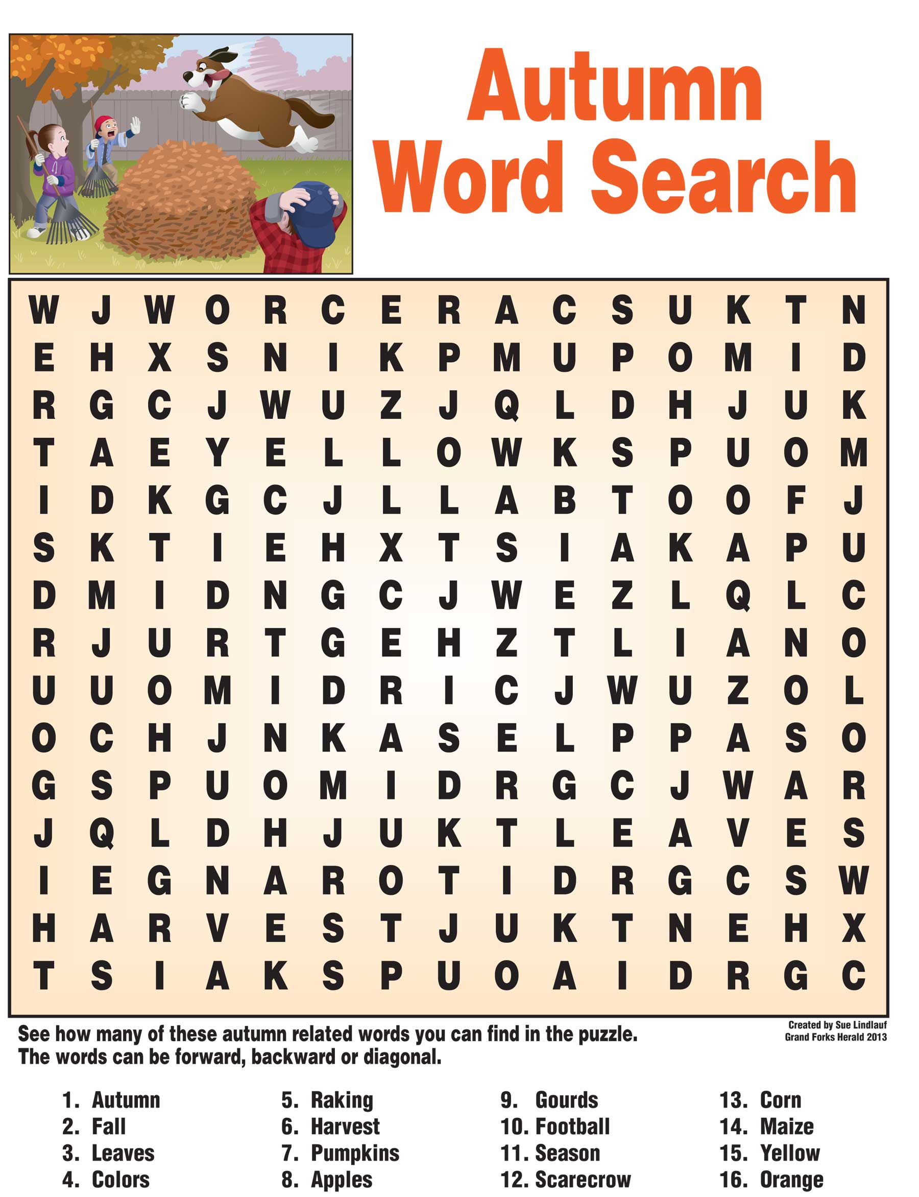 18 Fun Fall Word Search Puzzles Kitty Baby Love