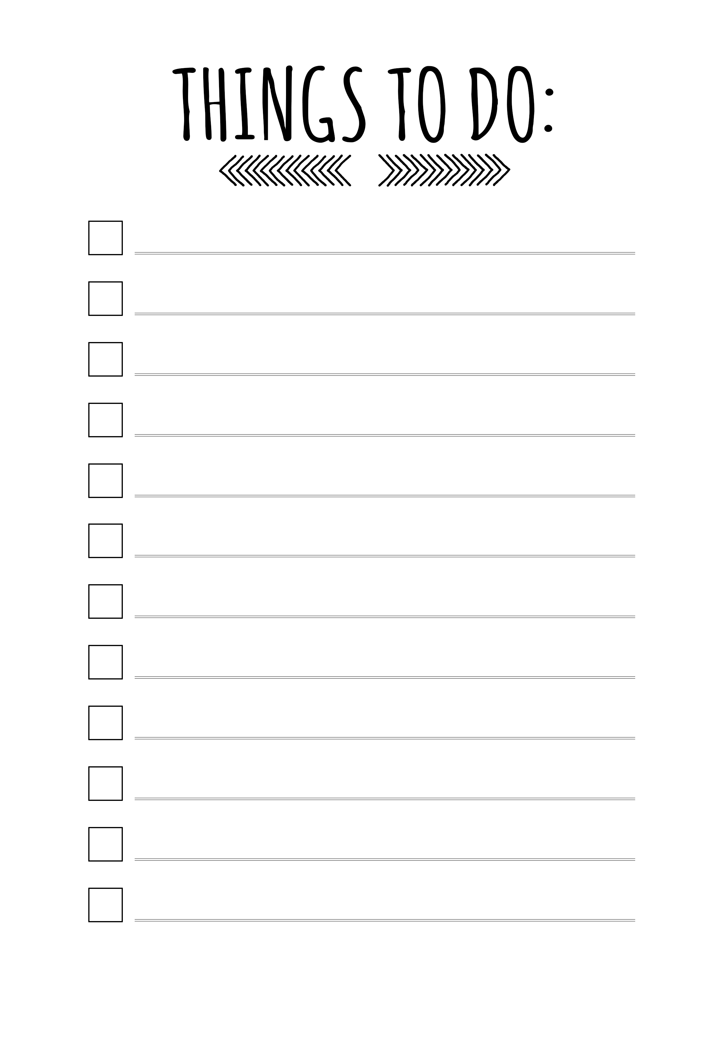 40 Printable To Do List Templates Kitty Baby Love