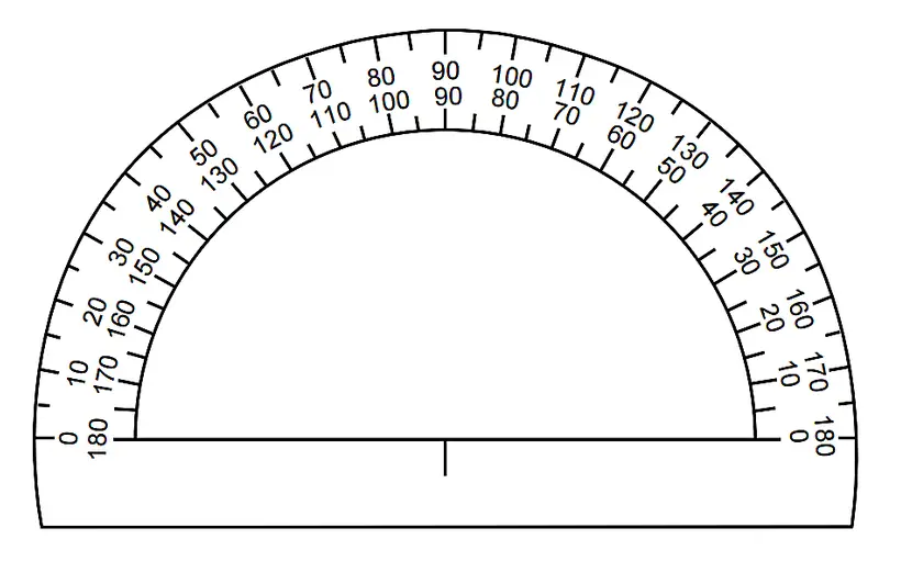 Free Printable Protractor Printable Blank World