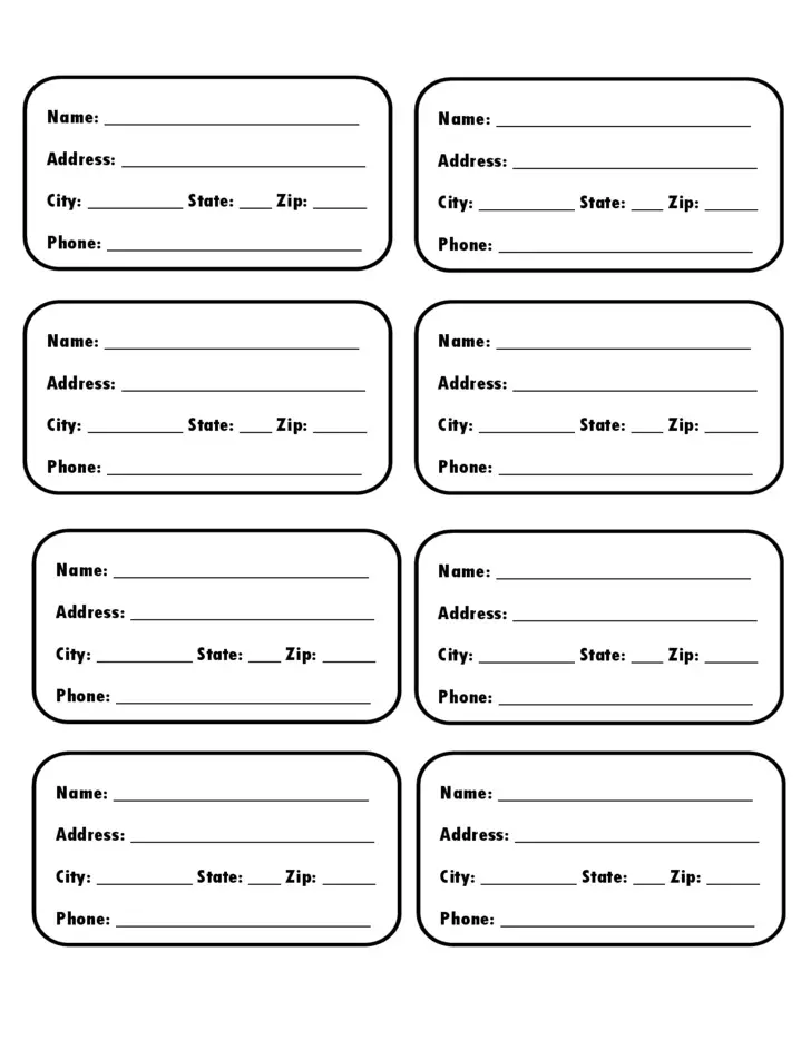 12 Useful Luggage Tag Templates For You KittyBabyLove