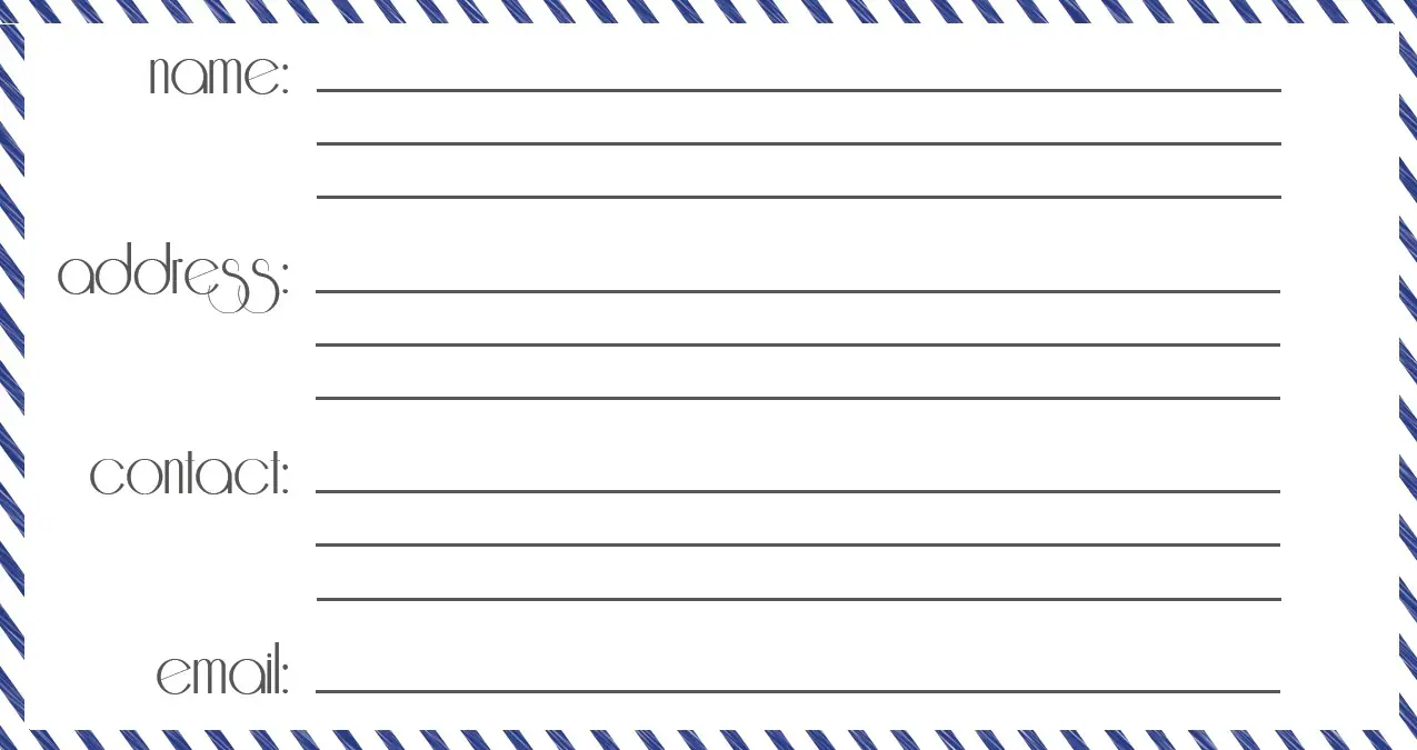 12 Useful Luggage Tag Templates For You KittyBabyLove