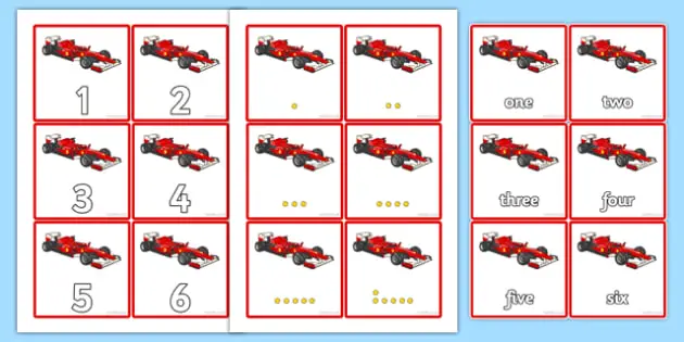 46 Attractive Number Flash Cards - Kitty Baby Love