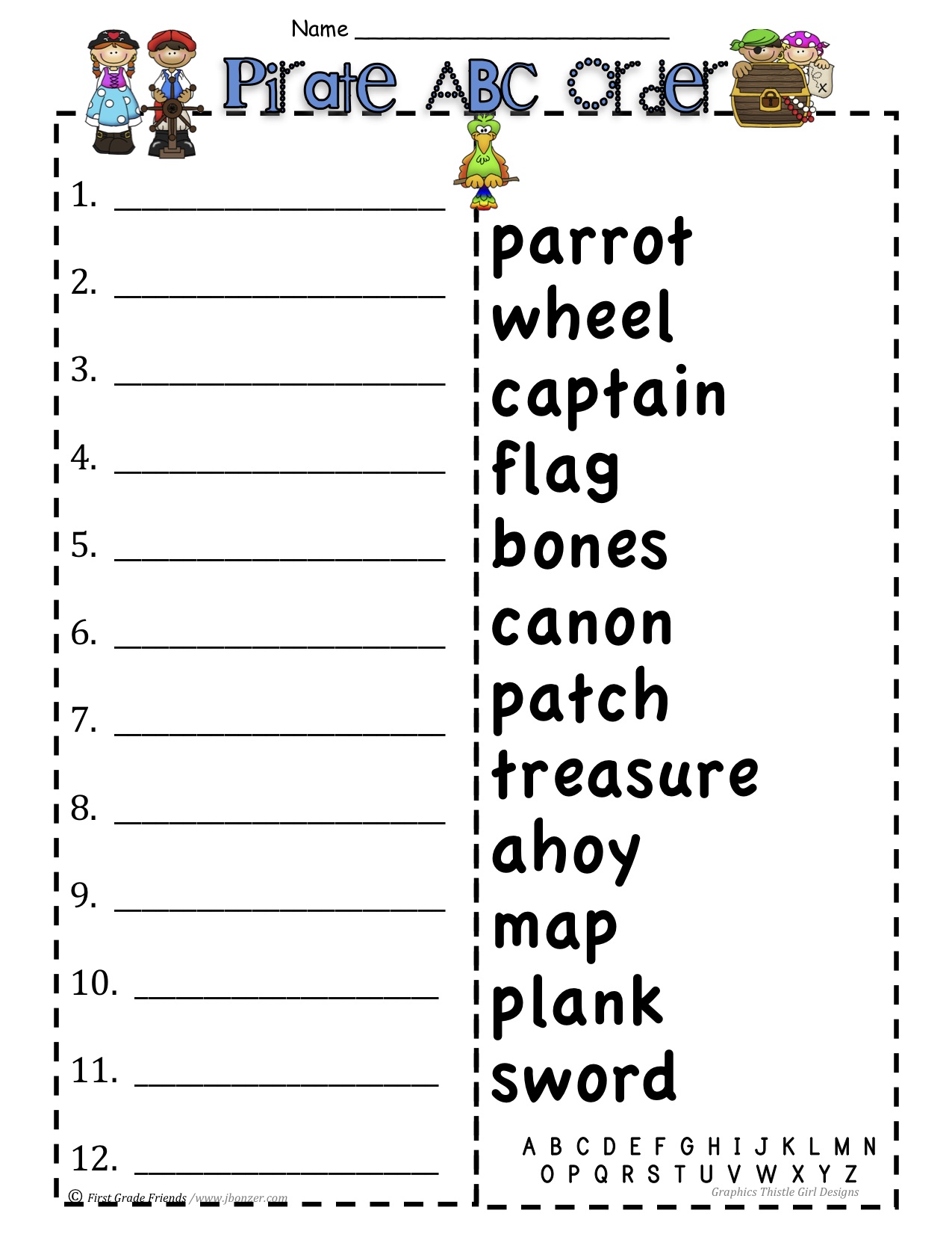 Free Printable Abc Order Worksheets Free Printable Templates