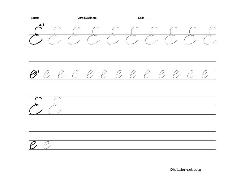 70 Cursive Worksheets for Handwriting Practice - Kitty Baby Love
