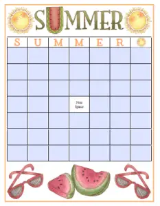 25 Amusing Blank Bingo Cards for All - Kitty Baby Love
