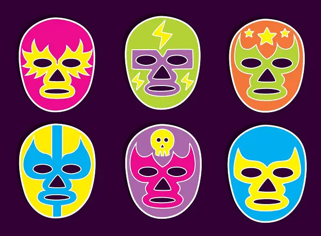8 Vivid Luchador Mask Templates - Kitty Baby Love