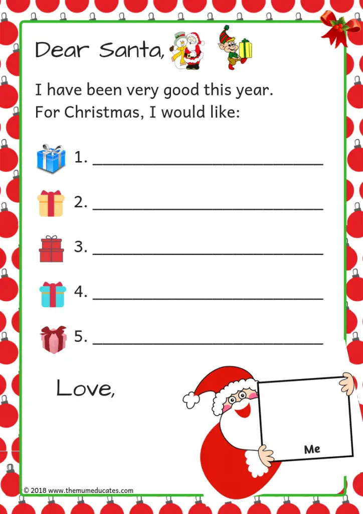 22 Festive Santa Letter Templates Kitty Baby Love