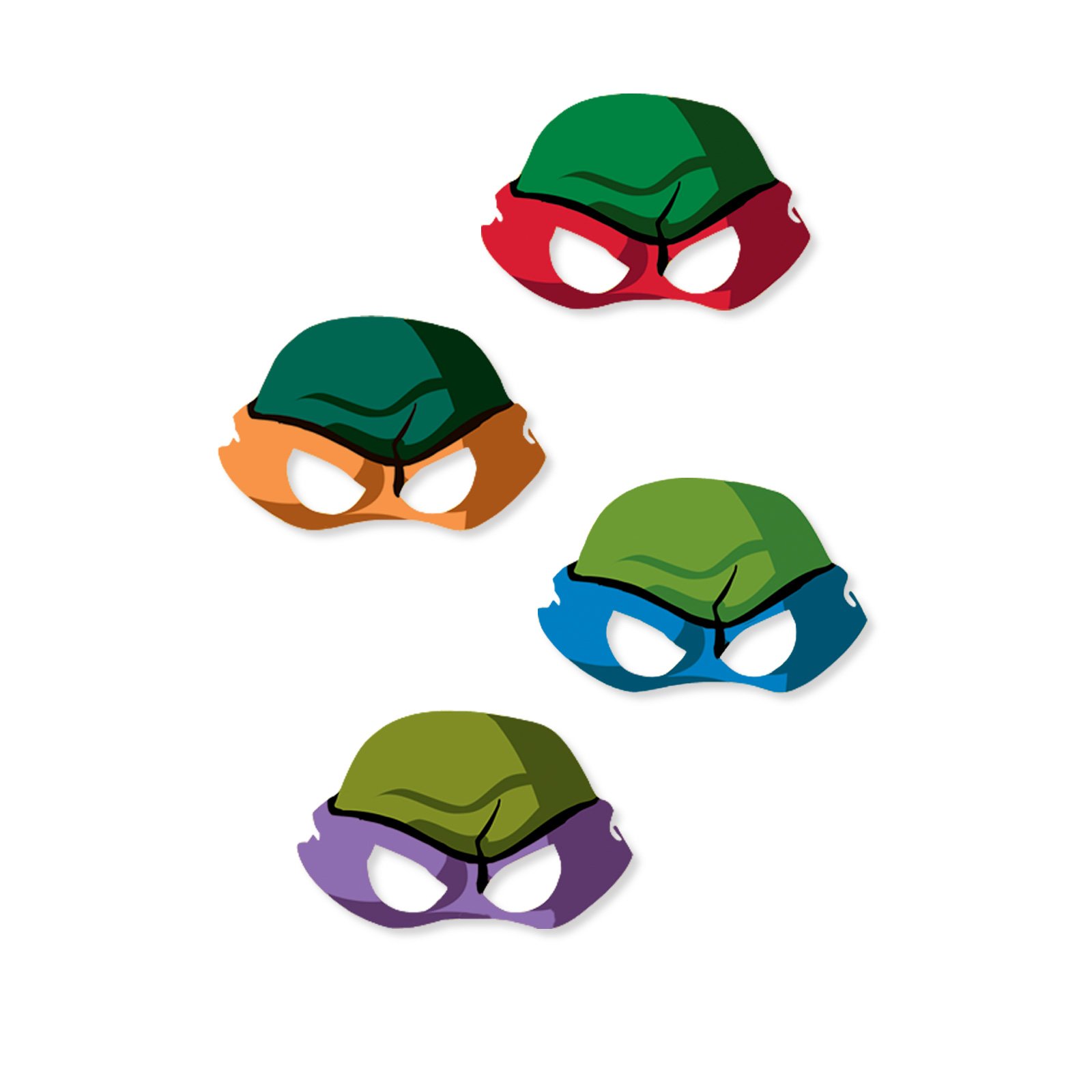 10 Adorable Ninja Turtle Mask Templates | KittyBabyLove.com