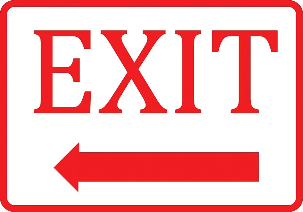 12 Important Printable Exit Signs | KittyBabyLove.com