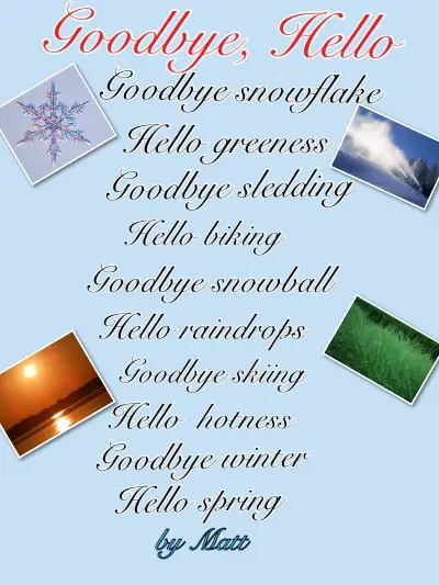 7 Best Spring Poem for Kids (Printable PDF) - Kitty Baby Love